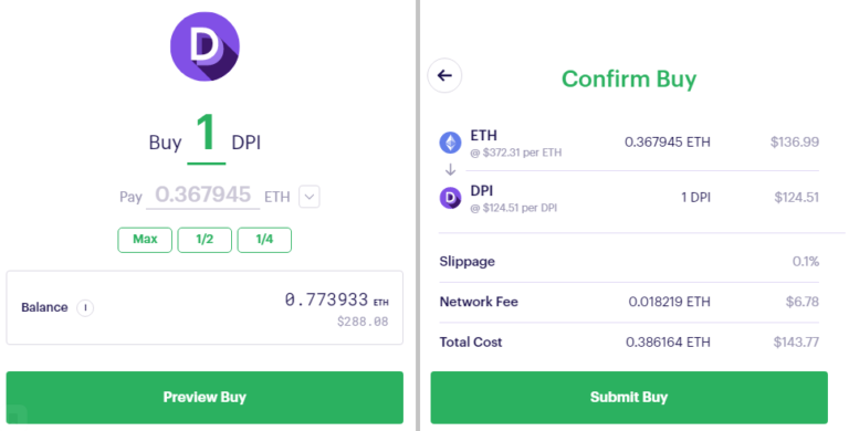 Индекс DeFi Pulse Index на TokenSets - Купить DeFi в один клик
